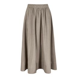 Apricot Soft Woven A-Line Midaxi Skirt ' ' Damen Größe 44 grau
