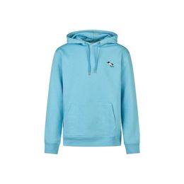 Cleptomanicx Sweatshirt 'Classic Hooded Storm Gull' male Blue size XS