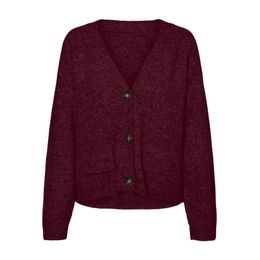 V&eacute;ro Moda Vero Moda Knit Cardigan 'VMBOOM' female Red size L