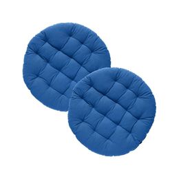 REDBEST Stuhlkissen rund 2er-Pack in blau | Gr.: onesize
