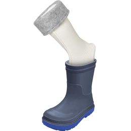 Playshoes Fleece-Stiefel-Socke in Wei&szlig; | Gr.: 24