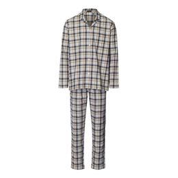 Hanro Pyjama Cozy Comfort in cardamom check | Gr.: XL