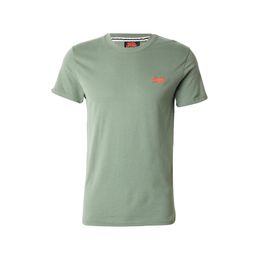 Superdry T-Shirt 'Essential' Herren Größe M grün / orange