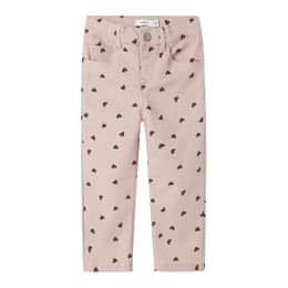 name it Hose Mädchen Größe 116 braun / flieder