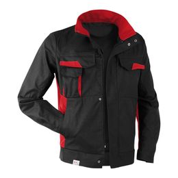 KÜBLER WORKWEAR Kübler Vita cotton+ Jacke 1L45 schwarz/mittelrot M ; Kübler Workwear (1L453421-9955-M)