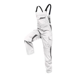 KÜBLER WORKWEAR Kübler Vita mix Latzhose 3L47 weiß/mittelgrau 44 ; Kübler Workwear (3L475365-1095-44)