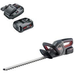 Al-Ko Akku-Heckenschere »18 V BOSCH HOME AND GARDEN COMPATIBLE HT 1845« (Set, ) inkl. Akku und Ladegerät grau Langlebiges, robustes Gehäuse mit...