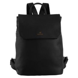Mustang Rucksack »Uppsala« schwarz B/H/T: 28 cm x 32 cm x 12 cm B/H/T: 28 cm x 32 cm x 12 cm Aus 100% Leder