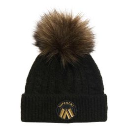 Superdry Beanie »CABLE LUXE KNIT BEANIE HAT« Black