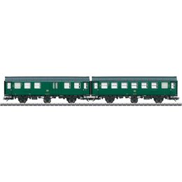 Märklin MÄRKLIN Personenwagen »Umbauwagen B3yge 2. Klasse - 43196« und BD3yg 2. Klasse mit Gepäckabteil grün