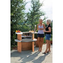 Buschbeck Holzkohlegrill »Grillbar Rica« BxTxH: 110x65x93 cm terrakotta/weiß