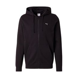 Puma Zip-Up Hoodie 'Essentials Elevated' male Black size XL