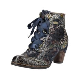 Laura Vita Schn&uuml;rstiefelette &raquo;Stiefelette Leder/Textil&laquo; Blau 44 44 Verschluss: Schn&uuml;rung