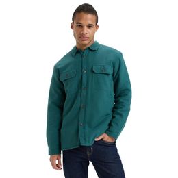 Quiksilver Langarmhemd &raquo;Husson Sherpa&laquo; Trekking Green M - US-Gr&ouml;&szlig;en US-Gr&ouml;&szlig;en M Stoff: Baumwoll-Flanell [180 g/m2],...