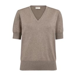 Freequent Kurzarmpullover »FQKATIE-PULLOVER« mit V-Ausschnitt Simply Taupe XL XL Pullover für Damen von Freequent