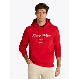 Tommy Hilfiger Hoodie &raquo;SCRIPT LOGO HOODY&laquo;, mit aufgesticktem Logo Medium Red XXL XXL Kapuzensweatshirt von Tommy Hilfiger