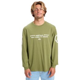 Quiksilver Langarmshirt »Ev Cold Ways« Loden Green XXL XXL Stoff: Baumwolle, Baumwoll-Jersey...
