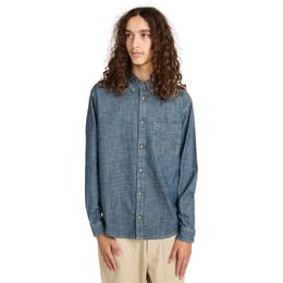 Element Langarmhemd »Button Down Regular Chambray« Chambray Blue L - US-Größen US-Größen L Conscious by Nature: Baumwolle