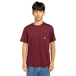 Element T-Shirt »Icon Label Pocket« Zinfandel M M Conscious by Nature: Baumwolle