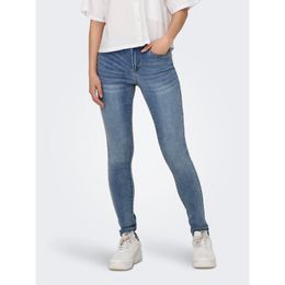 Only Skinny-fit-Jeans &raquo;ONLWAUW MID SKINNY DNM GUABOX&laquo; Light Medium Blue Denim XL (42) - L&auml;nge 30 L&auml;nge 30 XL (42) Extra-eng geschnittene Beinform...