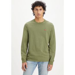 Levi's LEVI'S Langarmshirt mit Logo-Applikation bluish olive L L Klassisches Longsleeve f&uuml;r Herren von Levi's