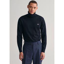 Gant Rollkragenpullover »CLASSIC COTTON ROLLERNECK« Premium Rolli aus weicher 100% Baumwolle, Übergangspullover EVENING BLUE 3XL 3XL...