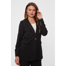 Freequent Damen Freequent Jackenblazer &raquo;FQNANNI&laquo; mit Knopfverschluss und Reverskragen schwarz XXL