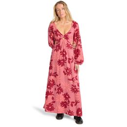 Billabong Maxikleid »Last Call« Mauve Rose L - US-Größen US-Größen L Stoff: Verknitterter Viskose-Stoff