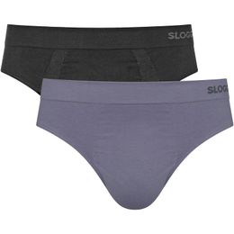 Sloggi Slip &raquo;men GO Smooth&laquo; 2er Pack, nahtlos, weich, ohne Eingriff, ohne st&ouml;rende N&auml;hte BLACK COMBINATION L L Herren Unterhosen von Sloggi