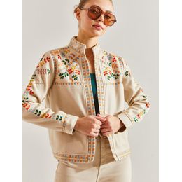 Bianco Lucci Between-Season Jacket female Beige size M