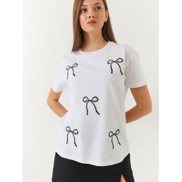 Bianco Lucci T-Shirt Damen Gr&ouml;&szlig;e M schwarz / wei&szlig;