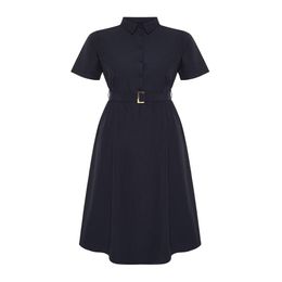 Trendyol Curve Kleid Damen Gr&ouml;&szlig;e 44 navy Winterkleid