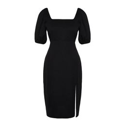 Trendyol Curve Kleid Damen Gr&ouml;&szlig;e 42 schwarz Winterkleid