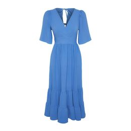 Trendyol Kleid Damen Größe 38 blau Winterkleid