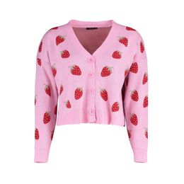 Trendyol Curve Knit Cardigan female Pink size 4XL