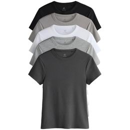 The Set T-Shirt Damen Gr&ouml;&szlig;e XL graphit / stone / graumeliert / schwarz / wei&szlig;