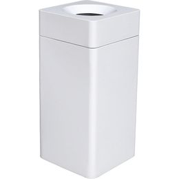Probbax Abfallbehälter, Stahl, flammverlöschend, Volumen 42 l, BxHxT 350 x 760 x 350 mm, weiß