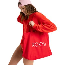 Strandtasche Roxy "Go For It", Damen, rot (poppy rot), Baumwolle, Taschen