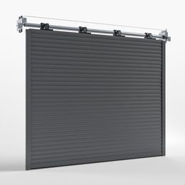 Rolltor 3 m breit, 3000 x 2200 mm, Garagenrolltor Typ Basic mit Innenmontage, Anthrazit &auml;hnlich RAL 7016, individuell konfigurieren