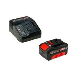 Einhell Power-X-Change Starter-Kit A1, 18Volt 4Ah, Set schwarz/rot, Akku + Ladeger&auml;t