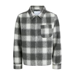 Jack & Jones JACK & JONES Jacke 'JJHANK' Herren Größe XL anthrazit / graumeliert / weiß