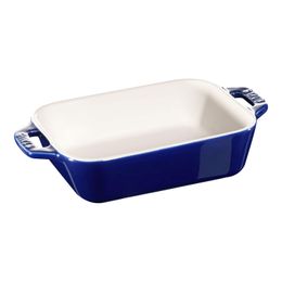 Staub Ceramique Auflaufform 14 x 11 cm, rechteckig, Dunkelblau, Keramik
