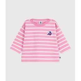 Petit Bateau Shirt 'MARINIERE' M&auml;dchen Gr&ouml;&szlig;e 60 pink / wei&szlig;