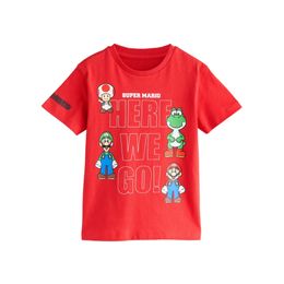 next T-Shirt 'Mario Gaming' Jungen Gr&ouml;&szlig;e 104 royalblau / gr&uuml;n / cranberry / wei&szlig;