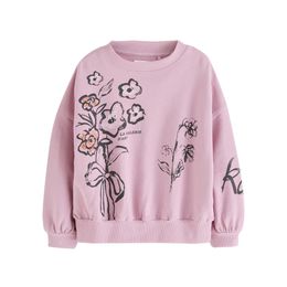 next Sweatshirt M&auml;dchen Gr&ouml;&szlig;e 104 orange / rosa / schwarz / wei&szlig;