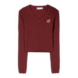 Bershka Pullover Damen Gr&ouml;&szlig;e S burgunder