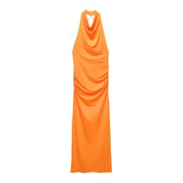 Pull&Bear Pull&bear Kleid Damen Gr&ouml;&szlig;e 42 orange Winterkleid