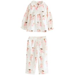 next Pyjama M&auml;dchen Gr&ouml;&szlig;e 98 beige / pink / rosa / naturwei&szlig;