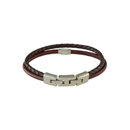 Fossil Armband Herren Gr&ouml;&szlig;e One Size dunkelbraun / silber