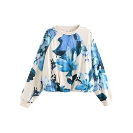 next Sweatshirt Damen Gr&ouml;&szlig;e S azur / himmelblau / petrol / wei&szlig;